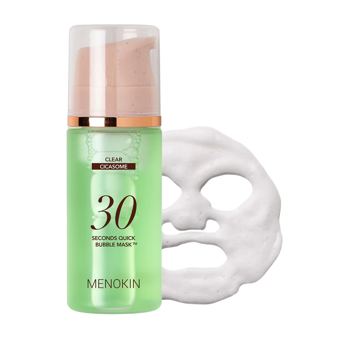 MENOKIN 30 Seconds Quick Bubble Mask-Clear Cicasome 95ml – KoCoSupply